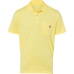 Herren Poloshirt aus reiner Baumwolle zitrone, Gr&ouml;&szlig;e 44/46