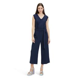 Overall Cartoon "Cartoon Jumpsuit mit Bindegürtel" Gr. 38, Normalgrößen, blau (navy blue) Damen Overalls Design