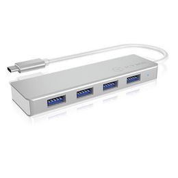 ICY BOX IB-HUB1425-C3, 4 Port Hub mit USB Type-CAnschluss