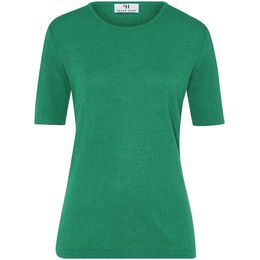 Peter Hahn - Rundhals-Pullover aus Seide mit Kaschmir, grün, Gr. 36 / S - Seide
