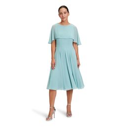 Chiffonkleid Vera Mont "Vera Mont kurzarm" Gr. 44, Normalgrößen, grün (strong mint) Damen Kleider Stoff