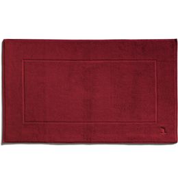 Möve Badematte MÖVE "Essentail/Superwuschel" Badematten Gr. rechteckig (60cm x 100cm), Baumwolle, rot (ruby)