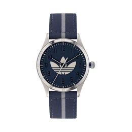 adidas originals Analoguhr ' CODE FOUR ' Damen Gr&ouml;&szlig;e One Size blau / grau / silber / wei&szlig;