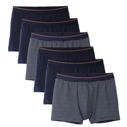 Calida Boxershorts Herren Gr&ouml;&szlig;e XXL marine / karminrot / wei&szlig;