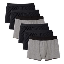 Calida Boxershorts 'Natural Benefit' Herren Gr&ouml;&szlig;e XL grau / schwarz