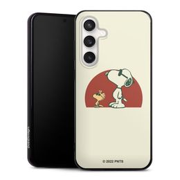 DeinDesign Galaxy S24 FE 5G Handy Silikon H&uuml;lle Case schwarz Handyh&uuml;lle Snoopy Official Licensed Product Kindheit