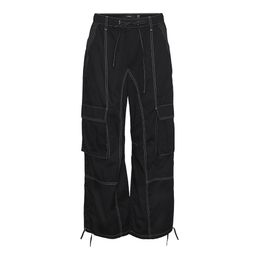 V&eacute;ro Moda Vero Moda Cargohose 'KIM' Damen Gr&ouml;&szlig;e 38 schwarz / wei&szlig;