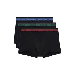 HOM Boxershorts 'Tiago' Herren Gr&ouml;&szlig;e XL saphir / dunkelgr&uuml;n / weinrot / schwarz