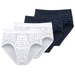 Schiesser Slip Herren Gr&ouml;&szlig;e L marine / wei&szlig;