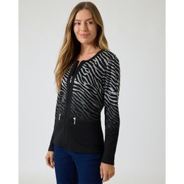 Helena Vera Jersey-Cardigan mit Animal-Design