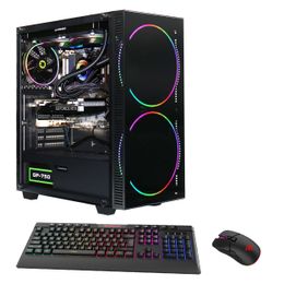 GAMEMAX Gaming-PC "Black Hole 7191" Computer Windows 11 Gr. Microsoft Windows 11 Home (64 Bit), 16 GB RAM 1000 GB SSD, schwarz