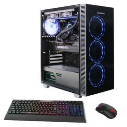 GAMEMAX Gaming-PC Computer DDR5-RAM, PCIe SSD Gen4, Windows 11 Gr. Microsoft Windows 11 Home (64 Bit), 32 GB RAM 2000 GB SSD, schwarz (draco xd 7331)