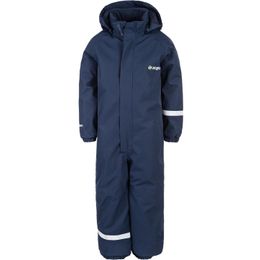 Schneeoverall ZIGZAG "Vally" Gr. 140, EURO-Größen, blau (dunkelblau) Kinder Overalls mit wasser- und winddichter TPU-Membran