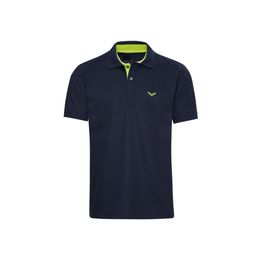 Poloshirt TRIGEMA "TRIGEMA in Piqué-Qualität" Gr. L, blau (navy) Herren Shirts