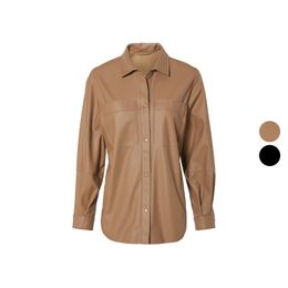 Esmara® Damen Overshirt in Lederoptik