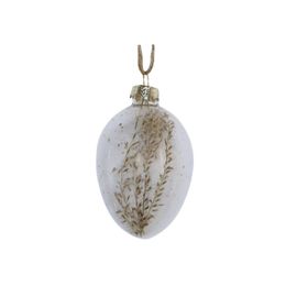 Chic Antique Osterei aus Glas mit Blumen skandinavische Deko Online Shop