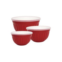 GreenGate Kunststoff Schüssel 3er Set Alice, rot