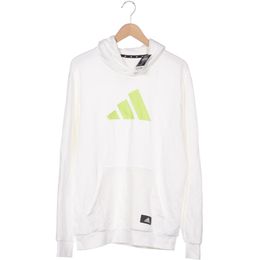 Adidas Herren Kapuzenpullover, weiß, Gr. 48