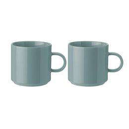 Stelton - Kaffee Tasse, dusty green (2er-Set)