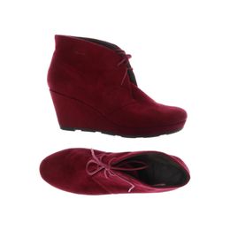 Tamaris Damen Stiefelette, rot, Gr. 40