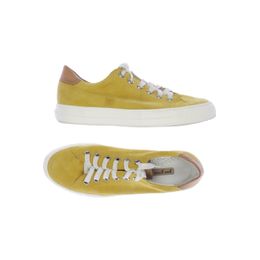 Paul Green Damen Sneakers, gelb, Gr. 6.5