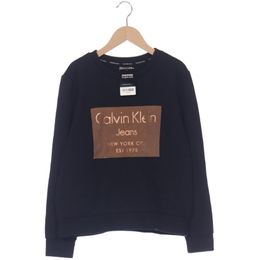 Calvin Klein Jeans Damen Sweatshirt, schwarz, Gr. 38