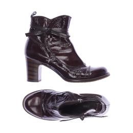 Zinda Damen Stiefelette, bordeaux, Gr. 38