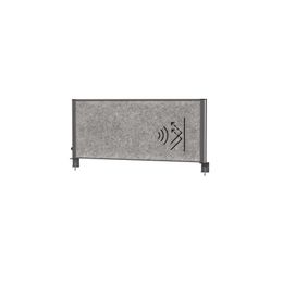 Maul Tisch-Trennwand Maulconnecto Uplight 120x50 Akustik dunkel