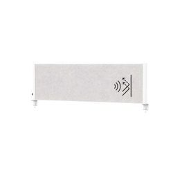 Maul Tisch-Trennwand Maulconnecto Uplight 160x50 Akustik hell