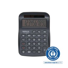 Maul Tischrechner ECO MJ 555 Solar 1-zeilig, 10 Ziffern grau