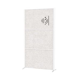 Maul Stellwandsystem Maulconnecto 3x Akustik hellgrau Stand
