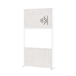Maul Stellwandsystem Maulconnecto 2xAkustik hell 1x WB Stand