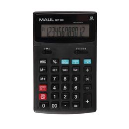 Maul Tischrechner MCT 500 Solar Batterie 1-zeilig, 12 Ziffern schwarz