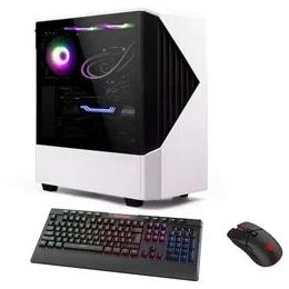 Hyrican Gaming-PC "Horizon 7132" Computer DDR5, PCIe SSD Gen4, Windows 11 Gr. Microsoft Windows 11 Home (64 Bit), 16 GB RAM 1000 GB SSD, schwarz-weiß (weiß/schwarz)