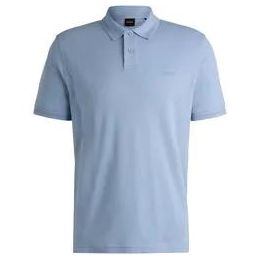 Poloshirt BOSS ORANGE "Pe_Interlock" Gr. XXXL, blau (open blue470) Herren Shirts mit Polokragen