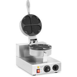 ROYAL CATERING Waffeleisen Waffelmaschine Wende-Waffelautomat herzförmig 1000 W 0 - 5 min Timer