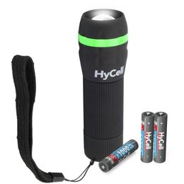 HyCell Mini led Taschenlampe zoombar & fokussierbar inkl. aaa Batterien