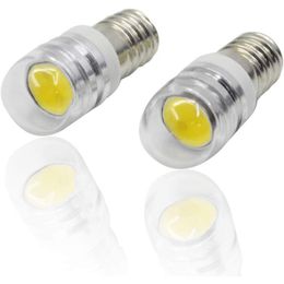 4 Stück 12 v E10-Sockel, COB-LED-Glühbirne, 1,5 w, LED-Upgrade-Glühbirne, Ersatz für Scheinwerfer, Taschenlampen, Taschenlampen, Glühbirnen, 3000 k