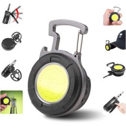 Mini-LED-COB-Taschenlampe, tragbares Arbeitslicht, kleiner Schlüsselanhänger, wasserdichte Taschenlampen, wiederaufladbar, tragbarer