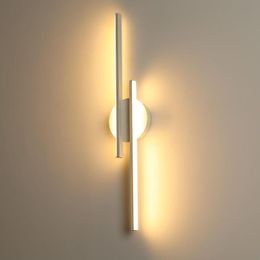 Goeco - Innen-LED-Wandleuchte, 24W warmweißes Licht 3000K moderne Aluminium-Wandleuchte, 60cm weißes Licht für Schlafzimmer, Wohnzimmer, Flur,