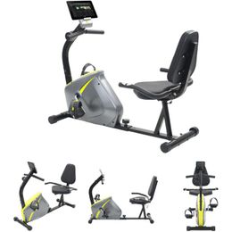 Magnetisches Sitz-Ergometer mit Pulsmessung - Heimtrainer - Grau - The Living Store