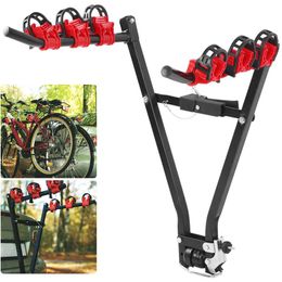 Fahrradträger für Auto Fahrradträger hinten für Auto Fahrradhaken hinten für Auto Kapazität 3 Fahrräder 60 kg 59 x 32 x 72 cm - Ej.life