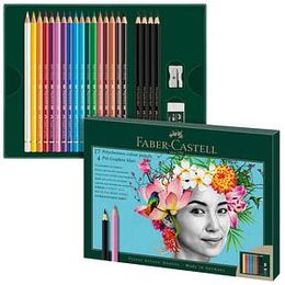 Faber-Castell Polychromos & Pitt Graphite Matt Malset farbsortiert, 23 St.