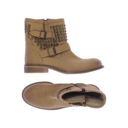 Lazamani Damen Stiefelette, beige, Gr. 39