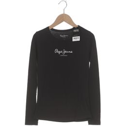 Pepe Jeans Damen Langarmshirt, schwarz, Gr. 36