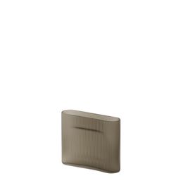 muuto - Ridge Vase, H 16,5 cm, Glas, taupe