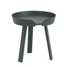 muuto - Around Beistelltisch, Ø 45 cm, dunkelgrün