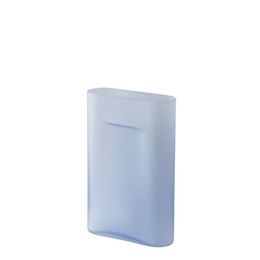 muuto - Ridge Vase H 35 cm, Glas, hellblau