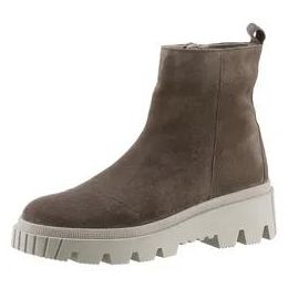 Stiefelette Gabor Gr. 41, grau (taupe) Damen Schuhe Blockabsatz, Komfortschuh, Ankleboots mit Best Fitting-Ausstattung