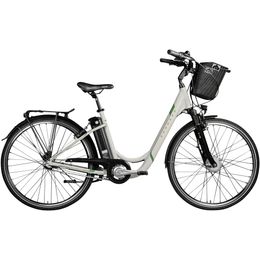 Zündapp E-Bike ZÜNDAPP "Z510" E-Bikes Gr. 48 cm, 28 Zoll (71,12 cm), weiß (antique white) E Bike 28 Zoll Damenfahrrad ab 155 cm mit 3 Gang Nabenschaltung